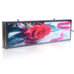 leadleds 26" rgb full color advertising led billboard support text, video, images custom information for school, store, car windows