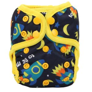 sigzagor newborn baby diaper nappy cover 8lbs-10lbs for boys (to the moon)