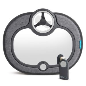 munchkin® brica® breeze baby in-sight® fan car mirror, grey