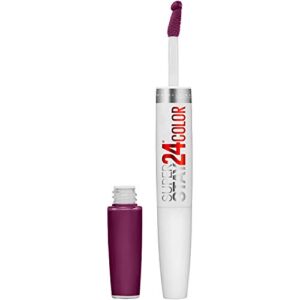 maybelline superstay 24 2-step liquid lipstick makeup, boundless berry, 1 kit