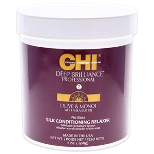 chi deep brilliance silk conditioning relaxer unisex treatment 2 lb