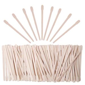 senkary 600 pieces small waxing sticks wood wax sticks craft applicator sticks for hair eyebrow nose removal