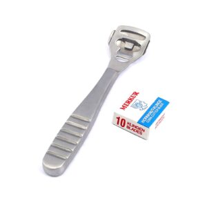 laja imports callus shaver stainless steel with 10 blades