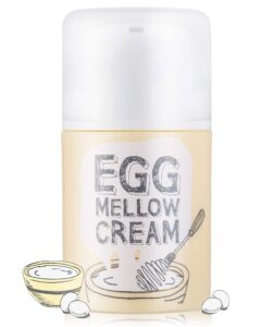 too cool for school | all-in-one egg mellow cream 1.76 oz | anti aging face cream | anti wrinkle firming moisturizer | 98% pure collagen fiber