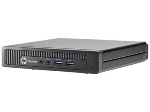 hp prodesk 600-g2 mini desktop, intel core i3-6100t, 3.2ghz, 3mb cache dual-core, 16gb ddr4 (supports up to 32gb), 256gb solid state drive, win10pro (renewed)