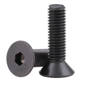 fullerkreg m3-0.5 x 6mm din 7991 hex drive class 10.9 black oxide finish alloy steel flat socket cap screw (pkg of 100)