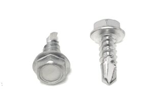 #8x1/2 stainless steel hex washer head self drilling tapping tek screw (410 stainless steel) 100 pieces 8x1/2