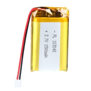 ydl 3.7v 1500mah 103048 lipo battery rechargeable lithium polymer ion battery pack with jst connector