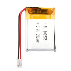 ydl 3.7v 850mah 102535 lipo battery rechargeable lithium polymer ion battery pack with ph2.0mm jst connector