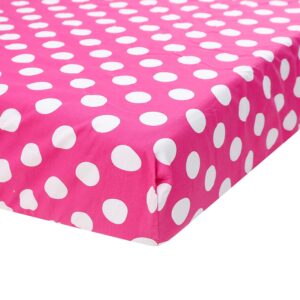 cotton pink polk dots crib sheet 1 pc pink fitted sheet with white polk dots for baby girl