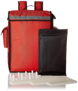 food delivery backpack 14" l x 10" w x 19" h, delivery bag, thermal backpack,heat insulated backpack, 2-way zipper (red)