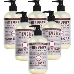 mrs. meyer's clean day hand soap, made with essential oils, biodegradable formula, lavender, 12.5 fl. oz - pack of 6