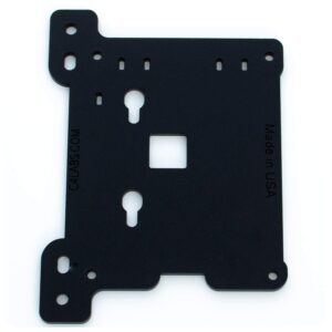 zebra vesa arm mounting plate - acrylic - for raspberry pi5, 4 b, 3b+, 3, pi 2, and pi b+ arduino: black