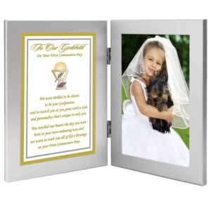 poetry gifts first communion gift, godchild from godparents, add 4x6 inch photo