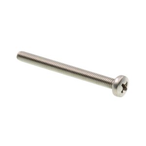 prime-line 9131281 machine screws, metric, pan head, phillips drive, m4-0.7 x 45mm (10 pack)