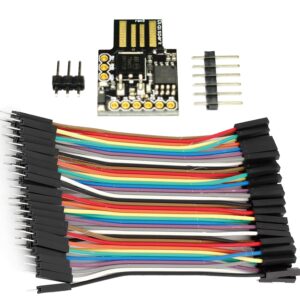 aihjcnele attiny85 digispark kickstarter usb module development board compatible ide for arduino general micro usb mcu development module compatible with uno r3 pwm i2c spi adc i/o with cable wire