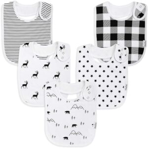 kiddystar baby bibs for boys & girls - organic cotton bibs, bandana bibs, drool bibs, teething bibs, toddler bibs - gift