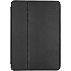 speck products compatible case for apple ipad 9.7-inch (2017), 9.7-inch ipad pro, ipad air 2/air, balancefolio leather case, black/black