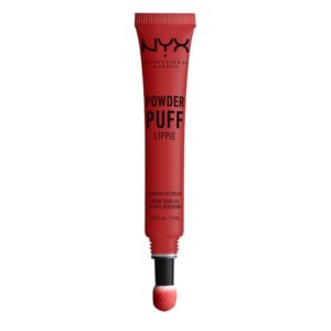 nyx professional makeup powder puff lippie lip cream, liquid lipstick - puppy love (warm medium peach)