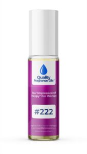 quality fragrance oils' impression #222, inspired by happy for women (10ml roll on)