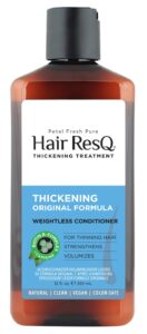 petal fresh pure hair resq thickening treatment original formula weightless conditioner, for noticeably thinning hair, volumize, strengthen follicles with biotin-b and caffeine, 12 fl oz (355 ml)