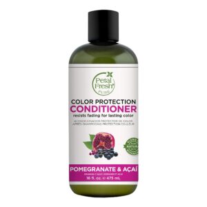 petal fresh pure pomegranate & acai,conditioner, pure color protection, natural essential oils vegan and cruelty free, 16 fl oz