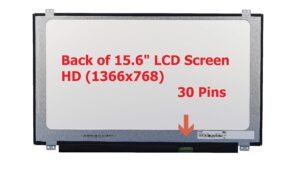 fullcom new 15.6 inch screen compatible with ltn156at39-d01 fit ltn156at39-b01 hd 1366x768 wxga slim laptop led lcd replacement ltn156at39-d03