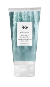 r+co waterfall moisture and shine lotion | lightweight hair hydration + softness | vegan + cruelty-free | 5 fl oz