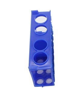 4 way plastic test tube rack (blue)