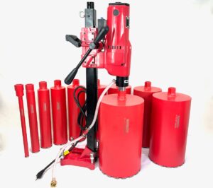 new bluerock® 10z1 core drill 2 speed w/stand concrete coring - 1"-10" bit set package deal!