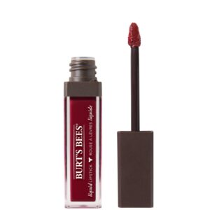 burt's bees 100% natural glossy liquid lipstick, garnet glacier, 1 tube