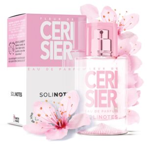 solinotes cherry blossom perfume for women - eau de parfum | delicate floral and soothing scent - made in france - vegan - 1.7 fl.oz