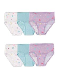 fruit of the loom baby toddler potty training underwear (6 pack), girls brief-assorted color, 18 months