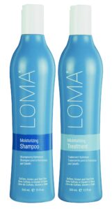 loma hair care moisturizing shampoo & treatment duo, 12 fl oz each