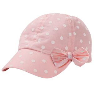 amiyan toddler sun hat girls summer cap polka dot bow-tie beach hat baseball caps upf 50+ uv protection