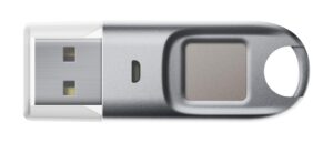 feitian biopass k27 usb security key - two factor authenticator - usb-a with fido u2f + fido2 - biometric fingerprinting - help prevent account takeovers with multi-factor authentication