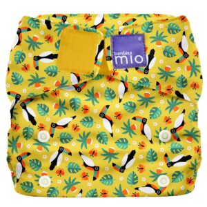 bambino mio miosolo all-in-one cloth diaper, tropical toucan, (pack of 4d-1)