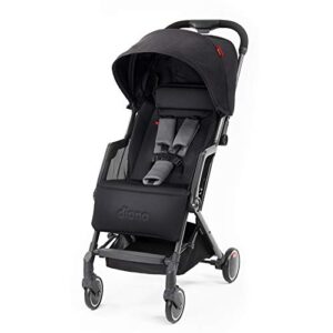 diono traverze luggage-style travel stroller, black cube