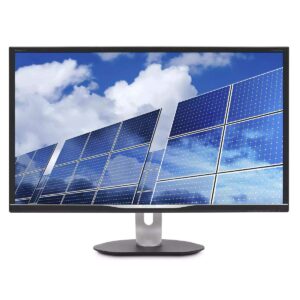 philips 328b6qjeb 32" monitor, quad hd 2k, ips 128% srgb, speakers, usb hub, multiview, height adjustable, vesa, 4yr advance replacement warranty, black