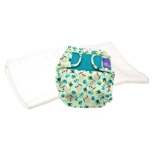 bambino mio, mioduo two-piece cloth diaper, swinging sloth, size 1 (<21lbs)