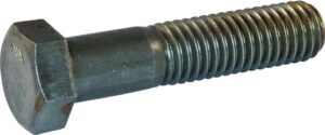 3/4-16 x 4 hex head cap screws, steel grade 2, plain finish (quantity: 45 pcs) - fine thread unf, partially threaded, length: 4 inch, thread size: 3/4 inch