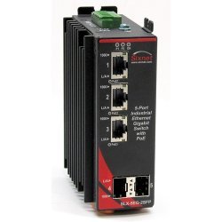 red lion controls/n-tron slx-5eg-2sfp sixnet 5 ports, unmanaged industrial ethernet switch 3ge rj45 poe + 2 ge sfp ports