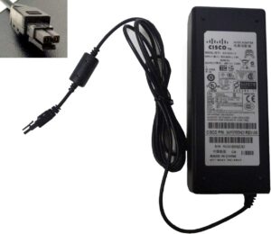 oem 2-prong 48v 2.08a ul ac/dc adapter for cisco ad10048p3 asa 5505 341-0183-01 341-0183-02 341-0183-03 asa5505 series 47-18790-05 v11 asa5505v11 asa5505-sec asa5505-pwr-ac adaptive power supply cord