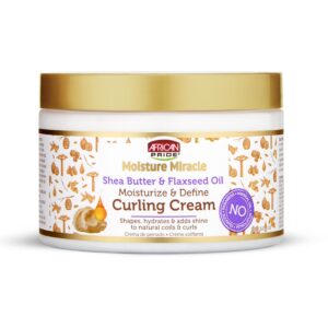 african pride moisture miracle curl cream, hydrate & strengthen 12oz (pack of 1)