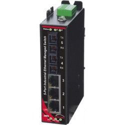 red lion controls/n-tron slx-5ms-4sc industrial ethernet switch, sixnet sl5 p mng 2scmmf widetemp