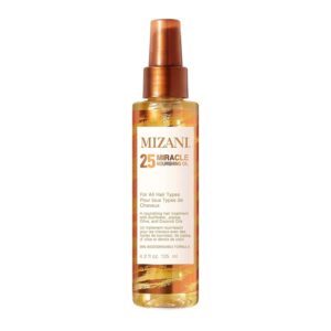 mizani 25 miracle nourishing hair oil - softens and adds shine, lightweight & nourishing with coconut oil, for all hair types