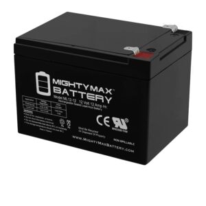 mighty max battery 12v 12ah sla replaces drive medical spitfire scout 4 wheel sfscout4