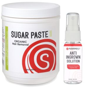 sugaring nyc organic sugaring paste + anti-ingrown hair solution