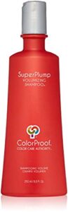 colorproof superplump volumizing shampoo: volume boosting, lightweight, moisturizing hair shampoo, safe for color-treated hair, cruelty-free, vegan, sulfate-free, salt-free, hair color maintenance