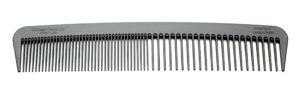 chicago comb model 6 carbon fiber, 7 inches (17.8 cm) long, anti-static, graphite black, made in usa